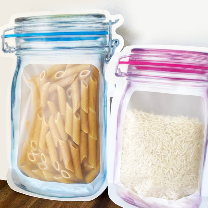 Zip Lock Bag Mason Jar Basic Set – Nomad-A-Where