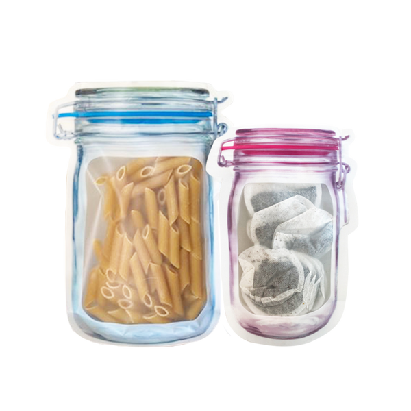 Zip Lock Bag Mason Jar Basic Set – Nomad-A-Where